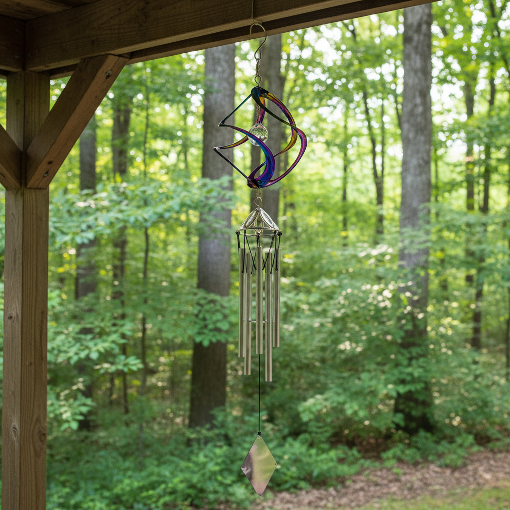 Wind Chime Cosmix Iridescent – Wind Chimes Outdoor Decor